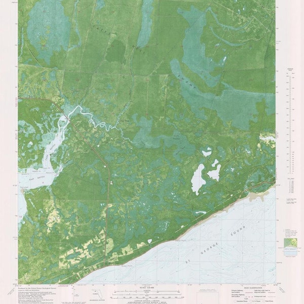 St Joseph Peninsula Map 1982 Nautical Chart Print - Etsy