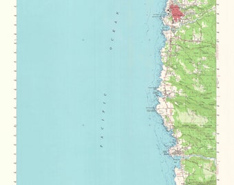 Fort Bragg Map Print | Etsy