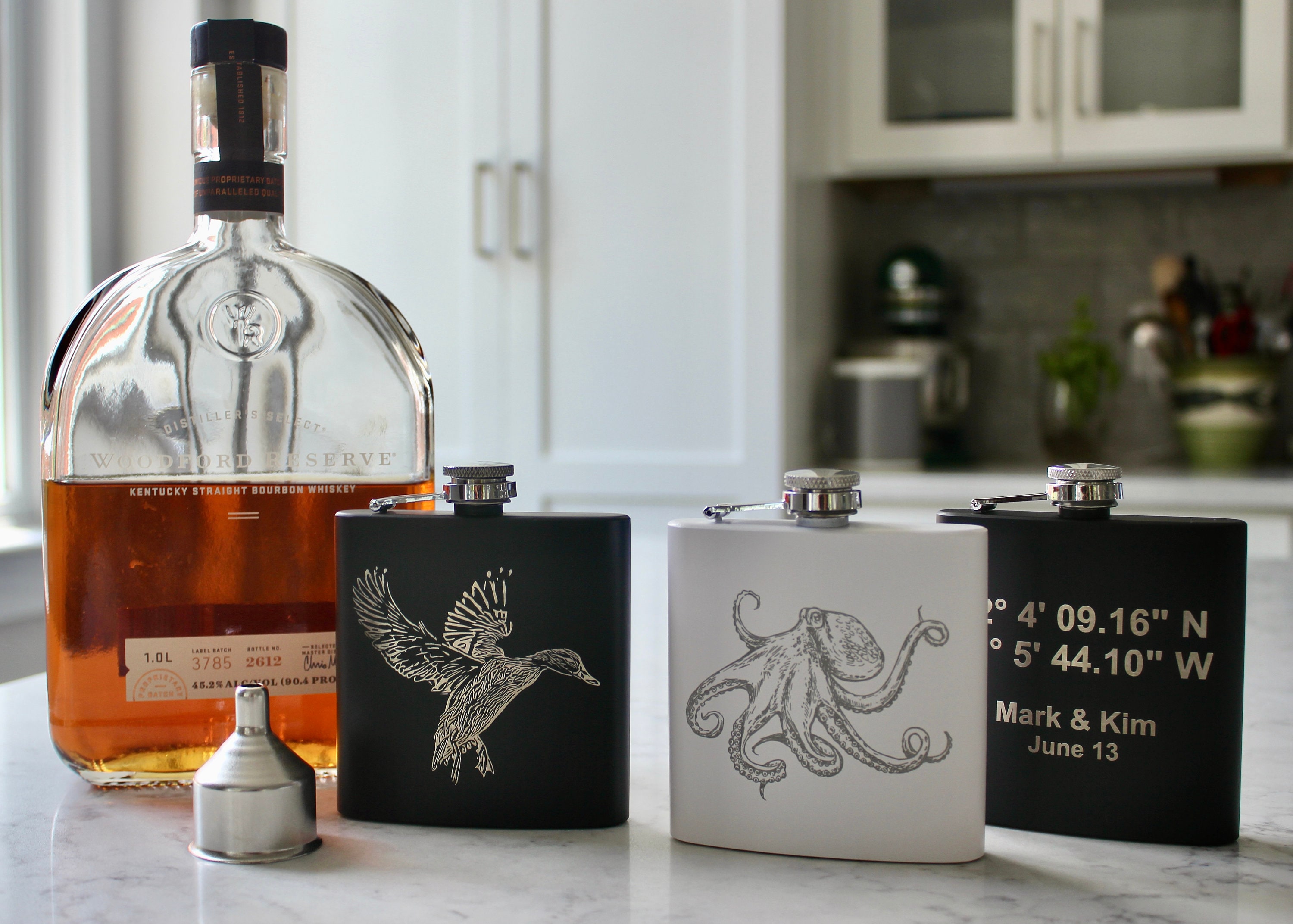 Duck Engraved Stainless Steel Flask - 6 Oz - Etsy