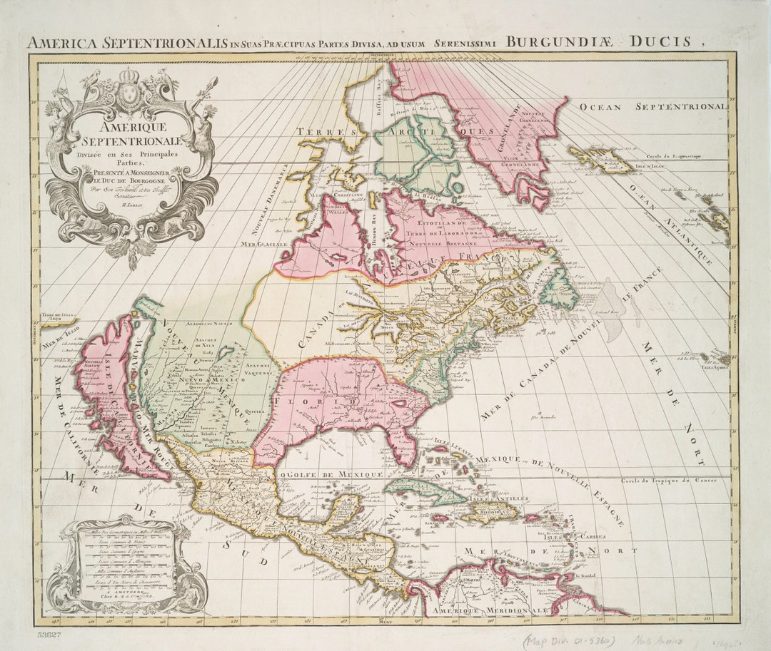 America Map 1694 - Etsy