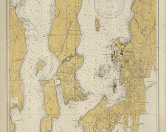 Newport 1859 Old Town Map With Homeowner Names Maine Newport Pond ...