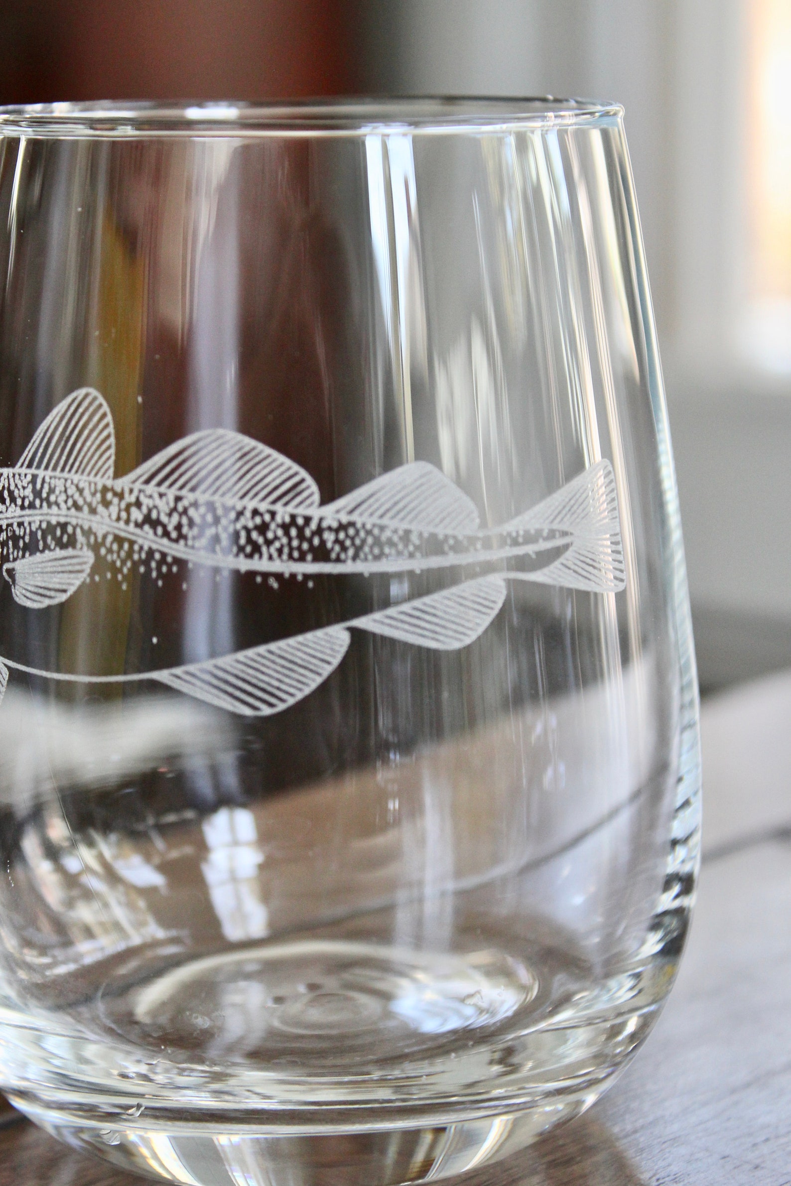 Cod Fish Engraved Glasses - Etsy