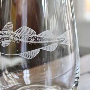 Cod Fish Engraved Glasses - Etsy