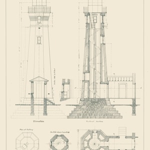 Skilligalee Lighthouse, Michigan - Etsy