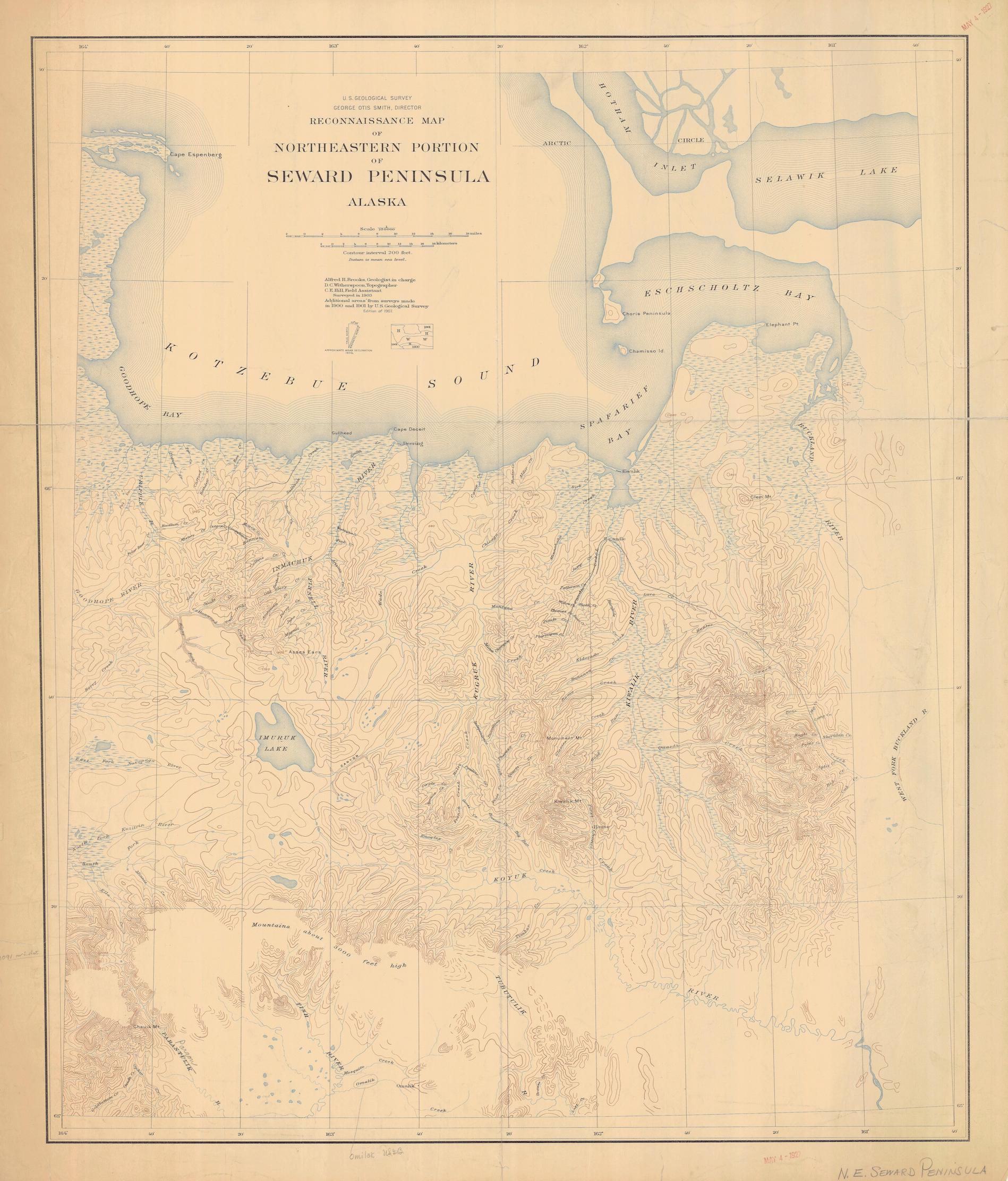 Seward peninsula map