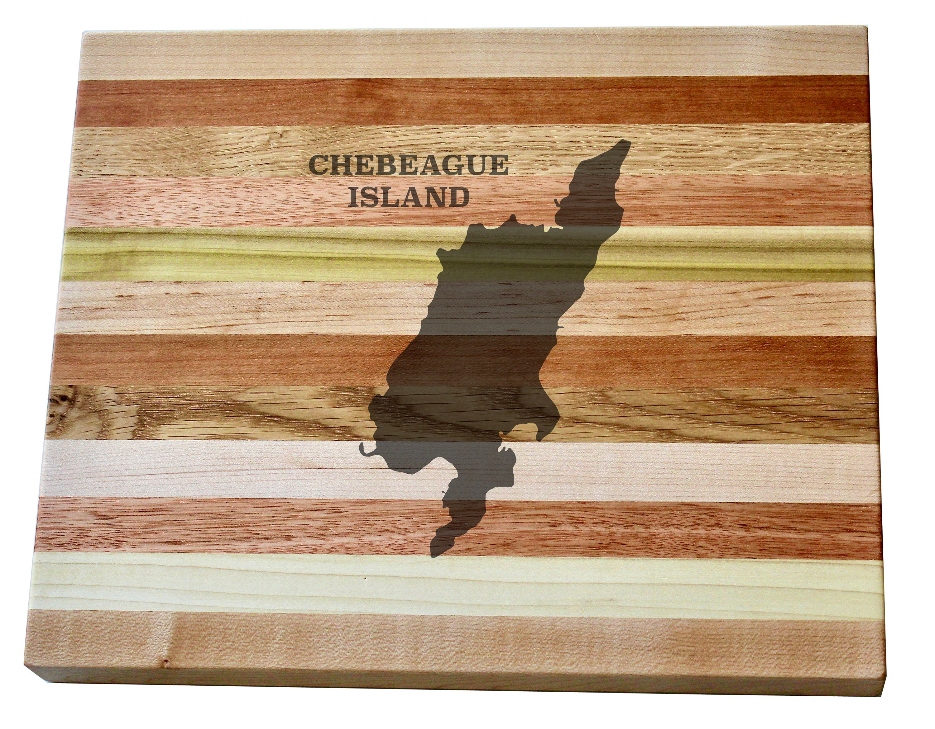 Chebeague Island Map Engraved Wooden Serving Board & Bar Board - Etsy