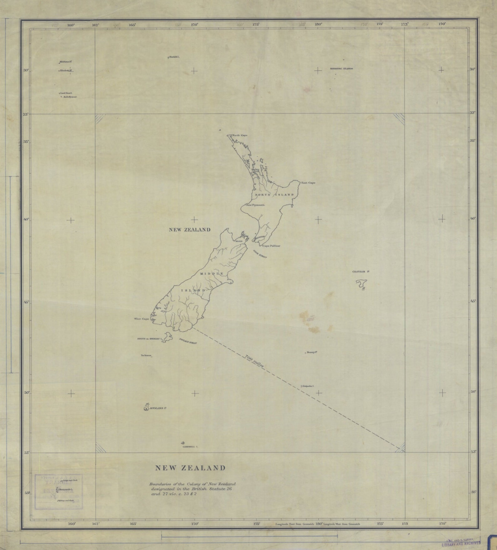 New Zealand Chart 1700s - Etsy