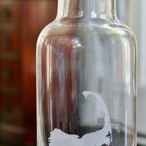 Cape Cod Engraved Glass Carafe - Etsy