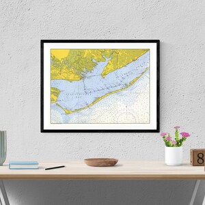 St. George Island Map - Apalachicola Bay Chart 1958 - Nautical Chart ...