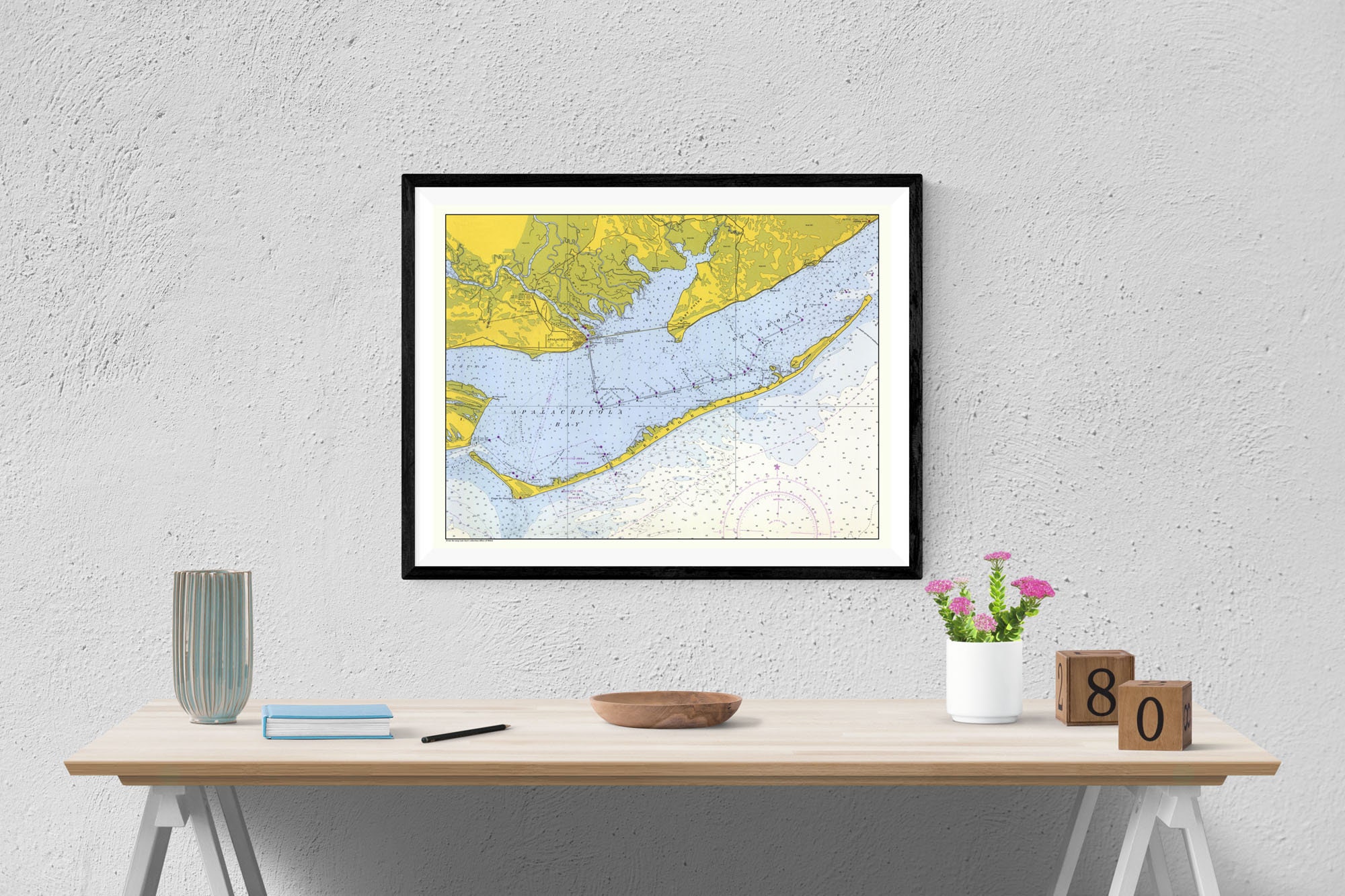 St. George Island Map Apalachicola Bay Chart 1958 Nautical - Etsy