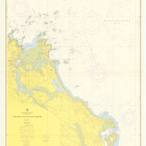 Scituate & Cohasset Harbor Map 1958 - Nautical Chart Print - Etsy