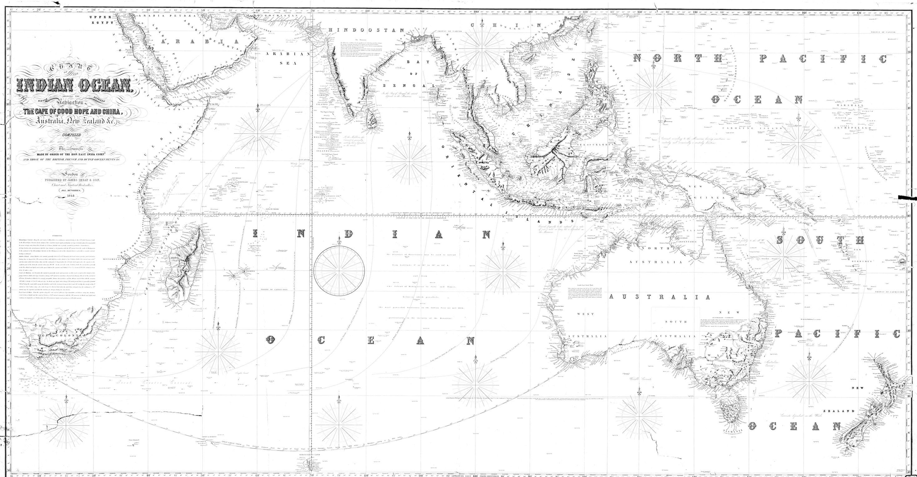 Indian Ocean Depth Chart