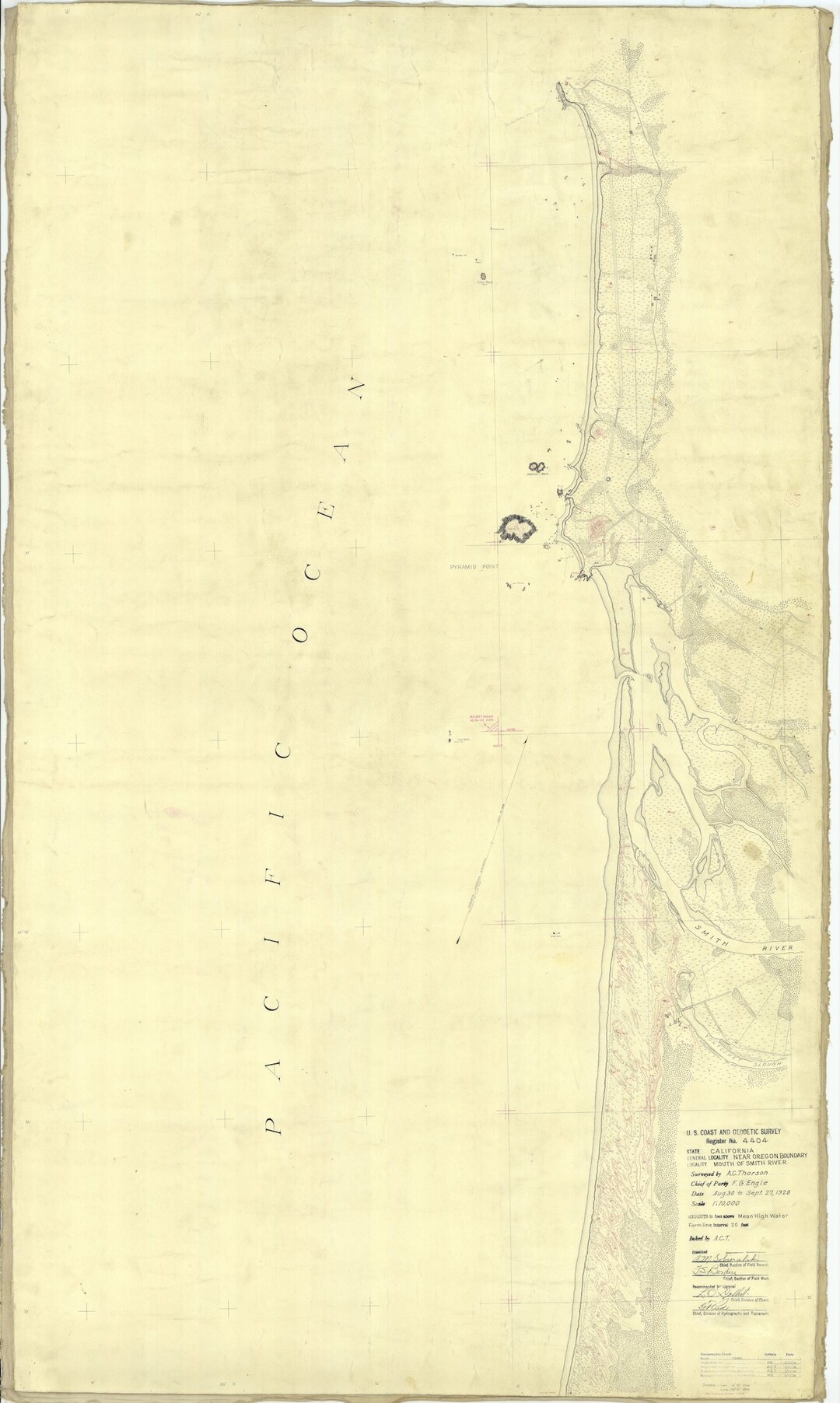 Smith River Map 1928 - Nautical Chart Print - Etsy