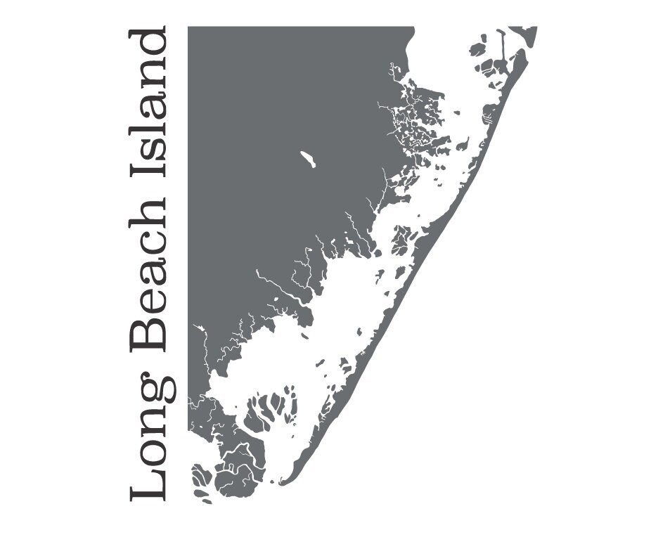 Long Beach Island Map Engraved Glass Carafe - Etsy