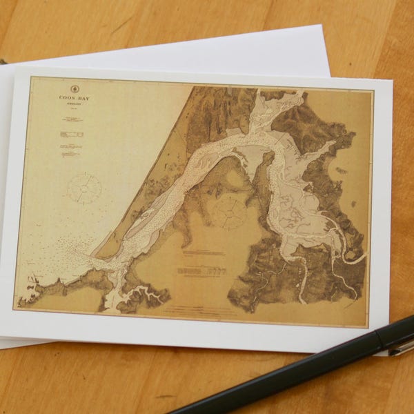 Map of Coos Bay - Etsy