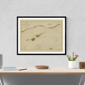 Santa Barbara Channel Historical Map 1882 - Nautical Chart Print - Etsy
