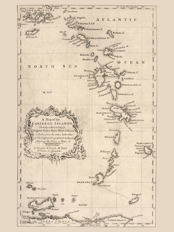 Maps Of Caribbean Islands Printable Printable Maps