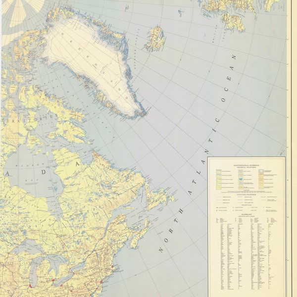 1945 World Map - Etsy
