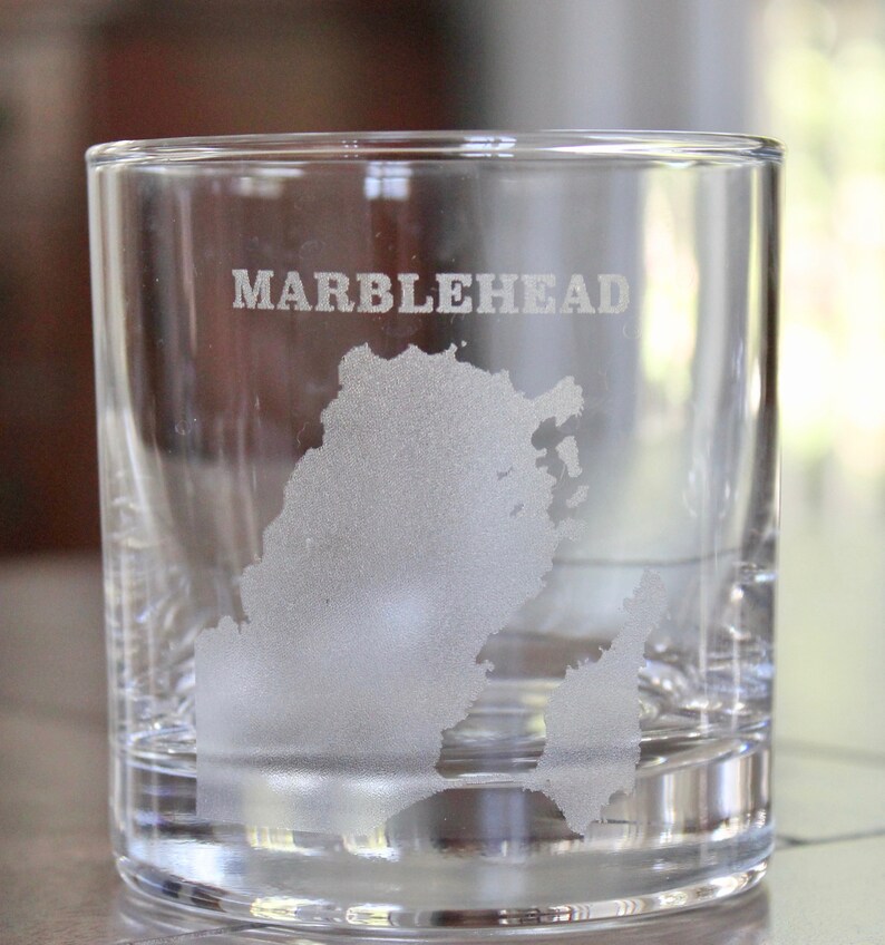 Marblehead Map Glasses - Etsy