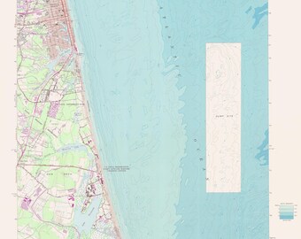 Cape Henry to Currituck Beach Light-2014 Nautical Map Reprint virginia ...