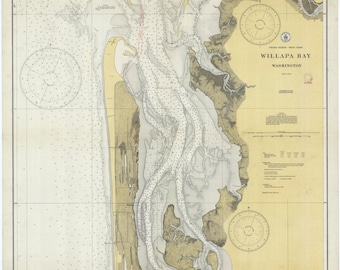 Washington DC Map Nautical Chart Print | Etsy