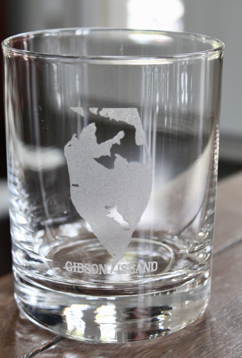 Gibson Island Map Glasses - Etsy