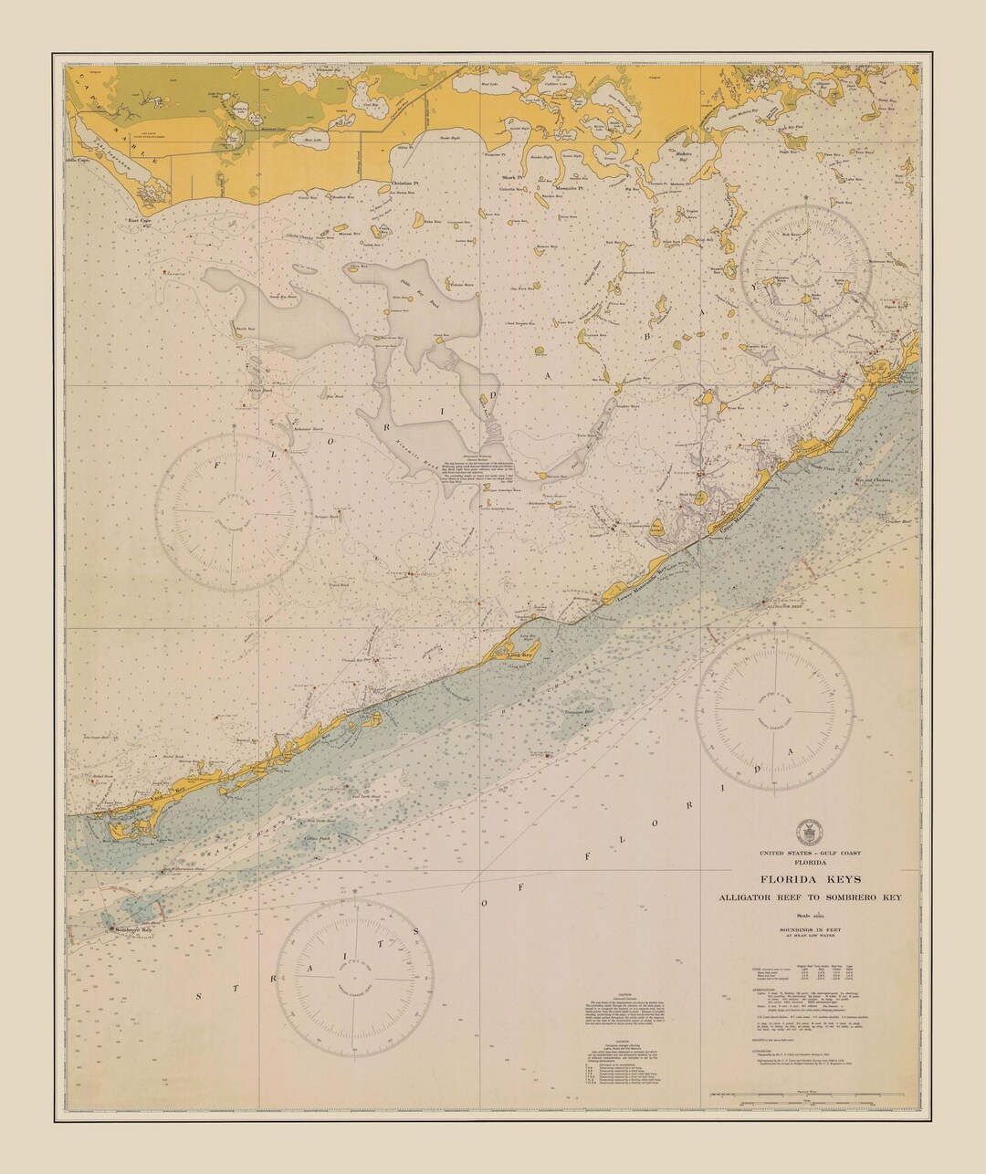 Florida Keys Nautical Chart Sherpa Blanket - Etsy