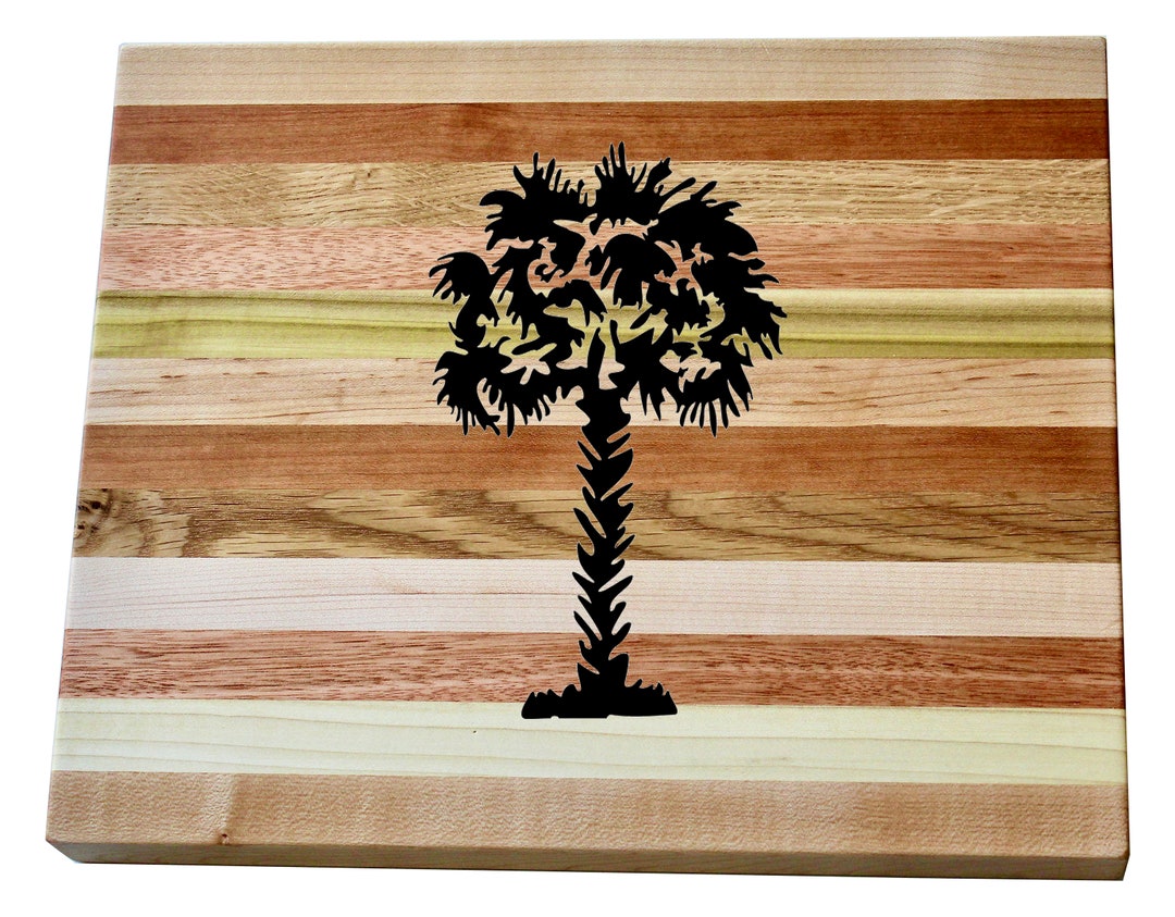 Palm Tree Engraved Wooden Serving Board & Bar Board - Etsy