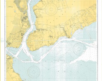 Map of Raritan Bay - Etsy