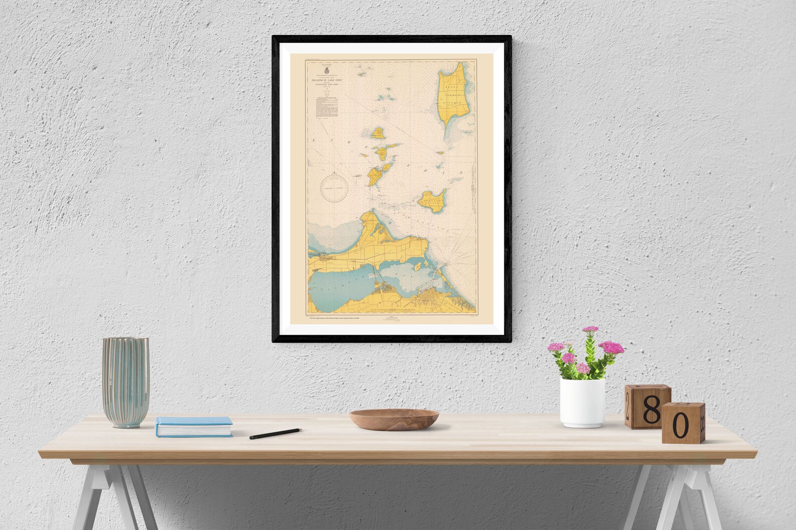 Lake Erie Islands & Sandusky Bay Map 1946 Nautical Chart - Etsy