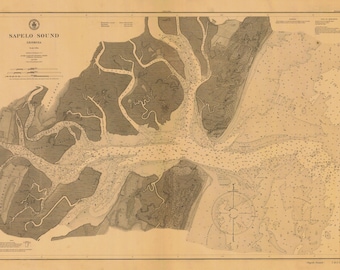 Sapelo Sound Chart - Etsy