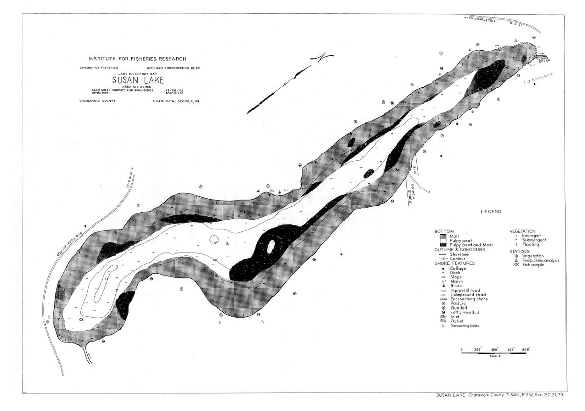 Susan Lake Map Nautical Chart Print - Etsy
