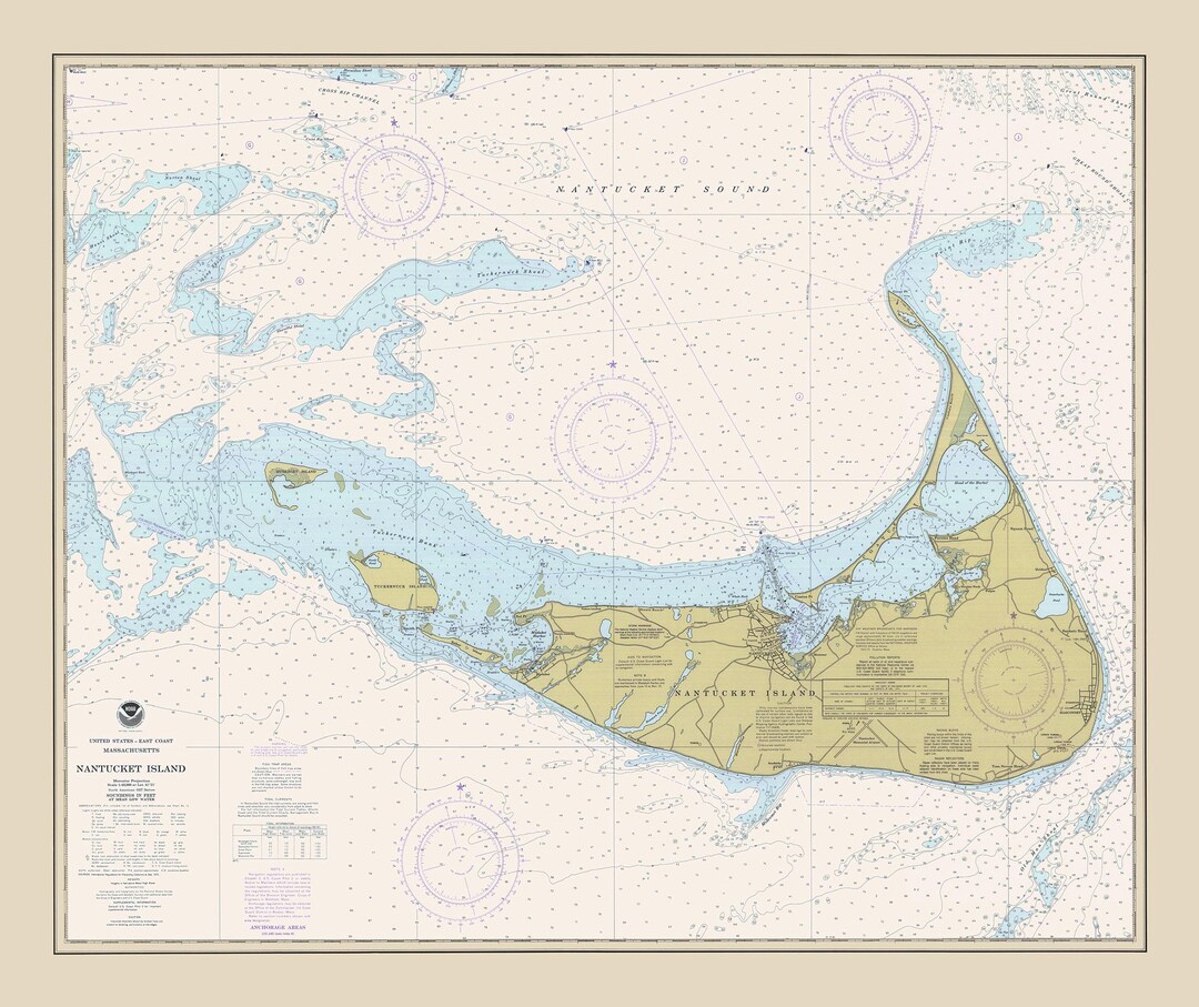 Nantucket Nautical Chart Sherpa Blanket - Etsy