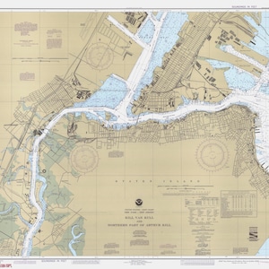 Kill Van Kull Map - Northern Part of Arther Kill - 1992 - Nautical ...