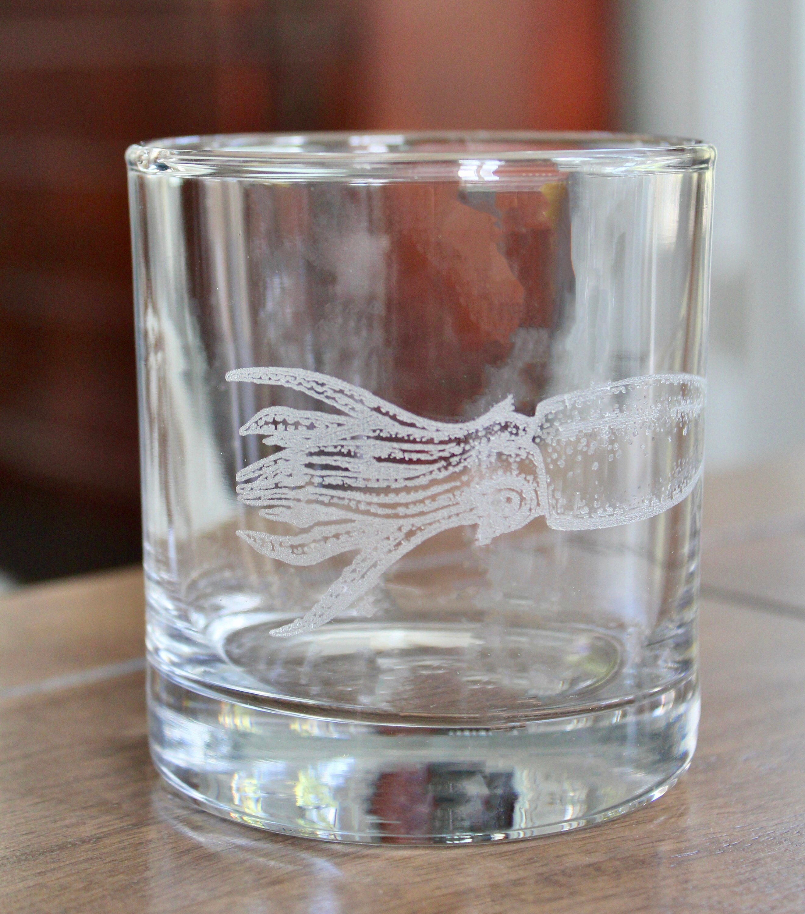 Squid Engraved Glasses - Etsy