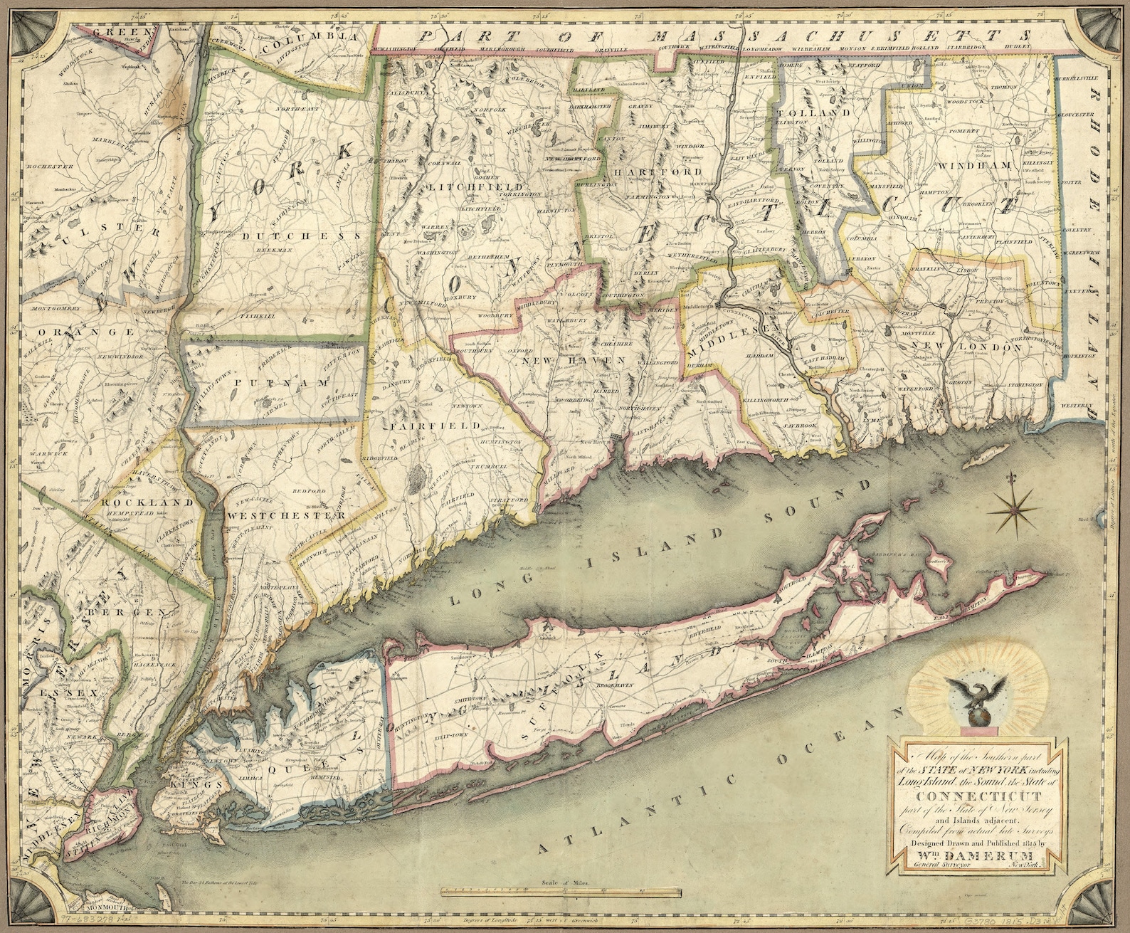 Connecticut and Long Island Map - Nautical Chart Print - Etsy