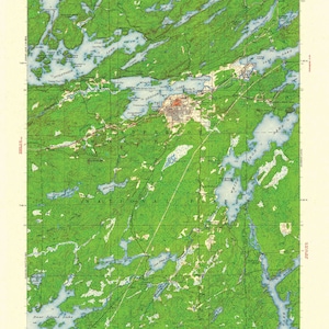 Ely Minnesota Topographical Map 1933 - Boundary Waters - Etsy