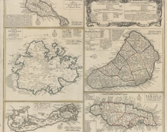 Map of The West Indies From The 1700s 156 Image Download