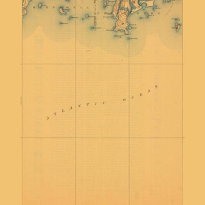 Small Point (maine) Map -1893- Nautical Chart Print - Etsy