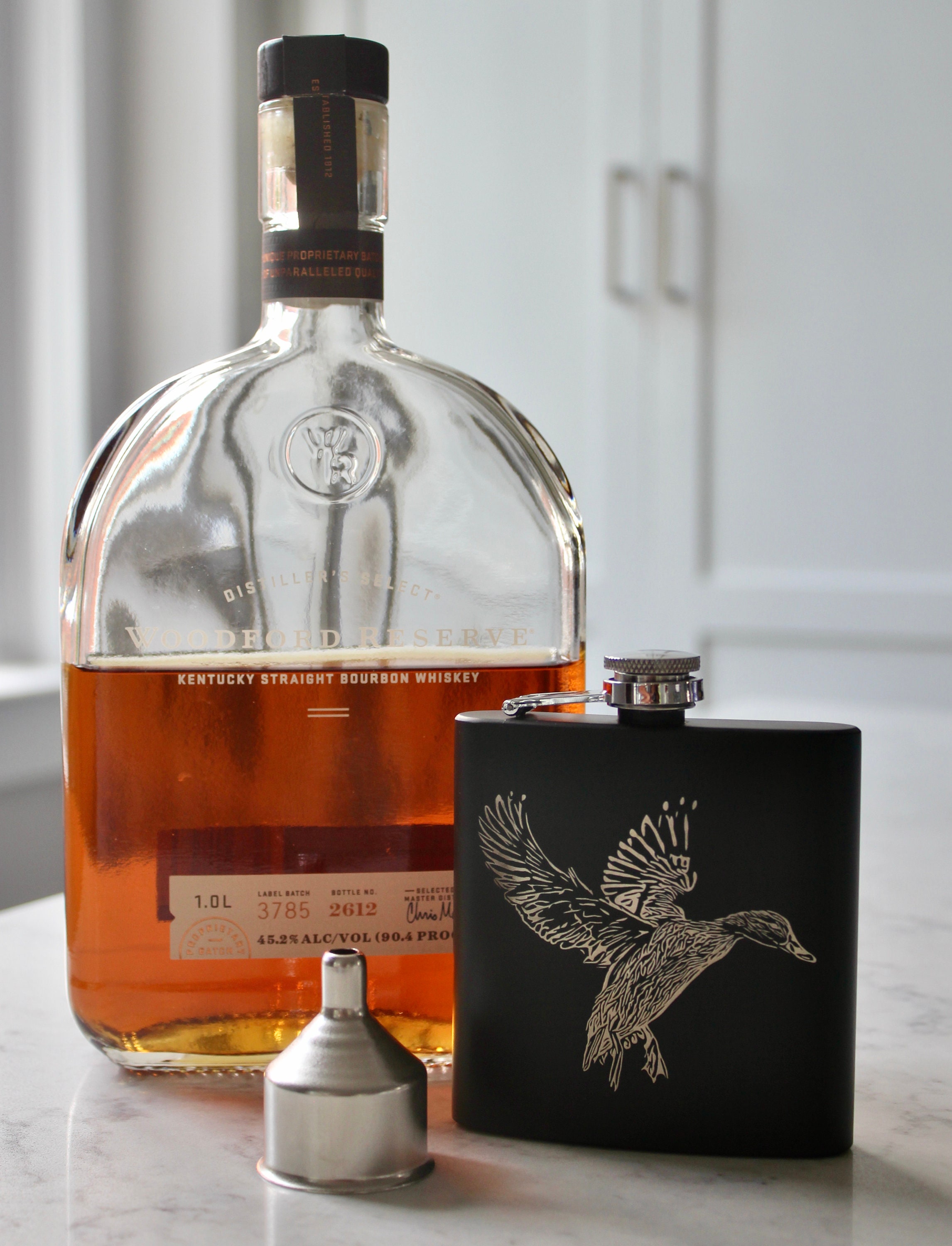 Duck Engraved Stainless Steel Flask - 6 Oz - Etsy