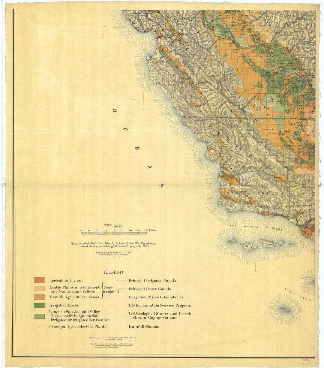 Santa Barbara Historical Map - Nautical Chart Print - Etsy
