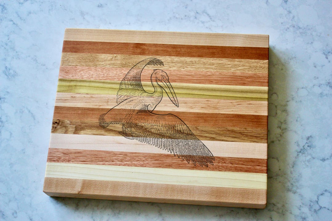 Pelican Engraved Wooden Serving Board & Bar Board - Etsy