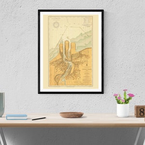 Ashtabula Harbor Map 1913 - Nautical Chart Print - Etsy