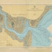 St. Simons Sound Georgia Map 1925 (blue) - Nautical Chart Print - Etsy