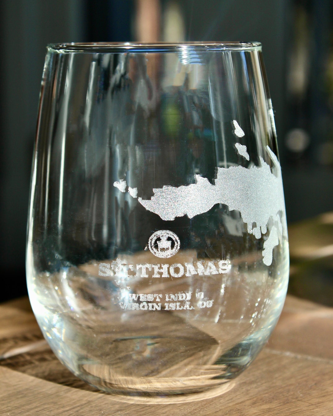 St. Thomas Map Glasses - Etsy