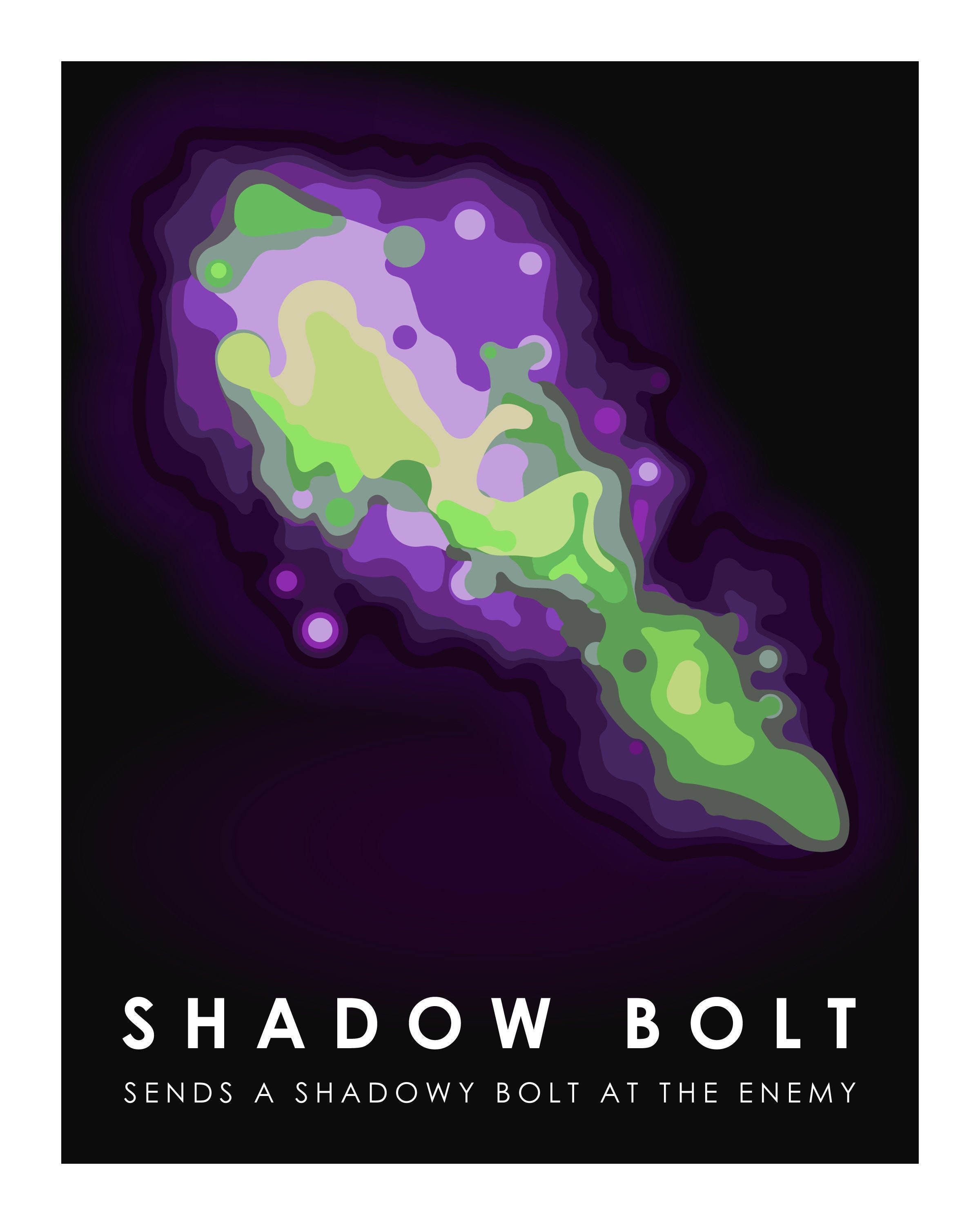 World of Warcraft Artwork Shadow Bolt World of Warcraft | Etsy