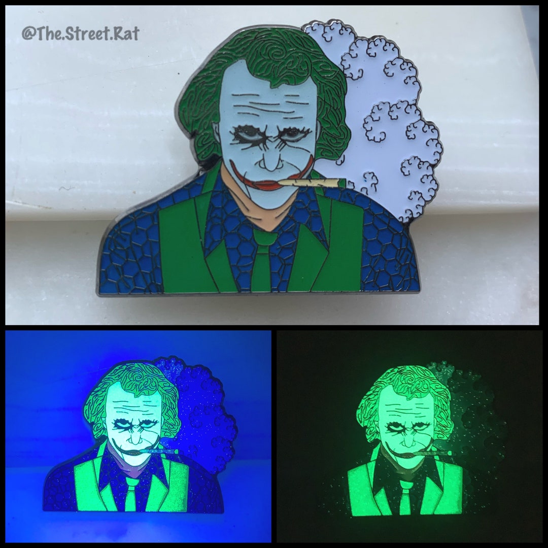 Joker Toker Enamel Pin Glow in the Dark - Etsy