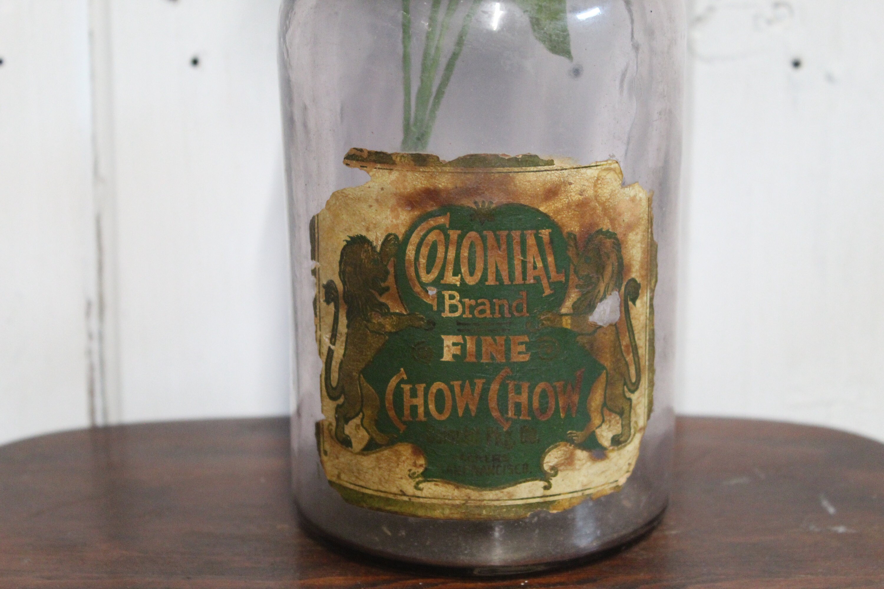 Rare Vintage Colonial Brand Chow Chow Bottle - Etsy