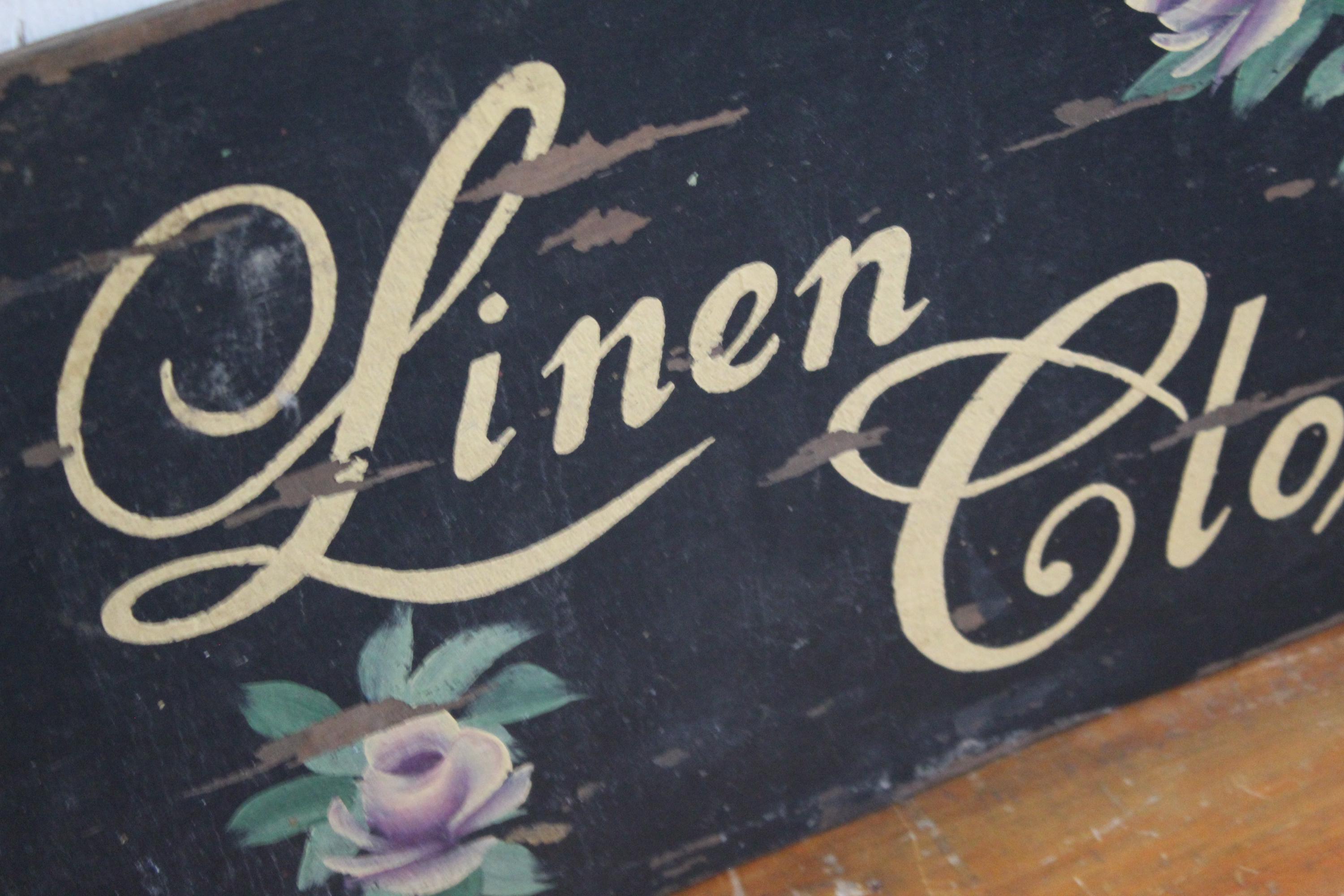 Wood Linen Closet Sign - Etsy