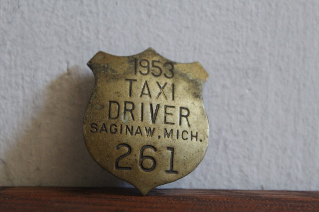 Taxi Driver Identification Pin Shield - Etsy